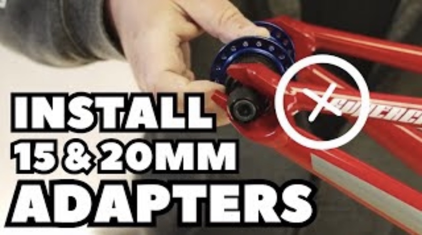🏁 Supercross BMX: Tech Tip ~ How to Install 15mm and 20mm Adapters on ...
